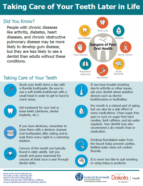 Oral Health For Older Adults Health And Human Services North Dakota
